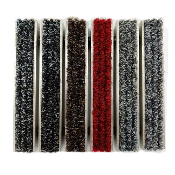 Quality RoSH ALU2026 Outdoor Anti Slip Safety Mat Aluminum Entrance Floor Mat 22mm Height for sale