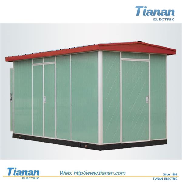 Quality Prefabricated Compact Transformer Substation 12kV With 30 - 1250kVA Capacity, outdoor substation for sale
