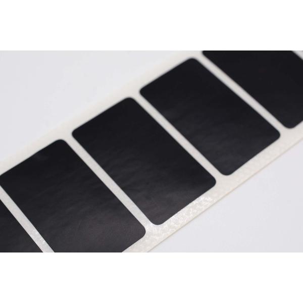 Quality 35mmx20mm Low Temperature Labels 1mil Black Matte High Temperature Resistant for sale