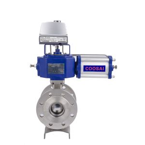 Quality NPS 3" Pharmacy Industry Flanged Pneumatic Operated Ball Valve for sale