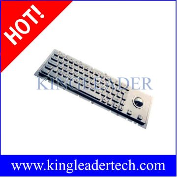 Quality Cherry Key Switch Kiosk Rugged Trackball Keyboard IP65 Panel Mounting for sale