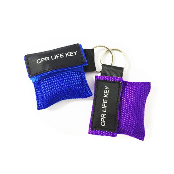 Quality CPR Face Shield Key Chain Pouch Mouth to Mouth Rescue for sale