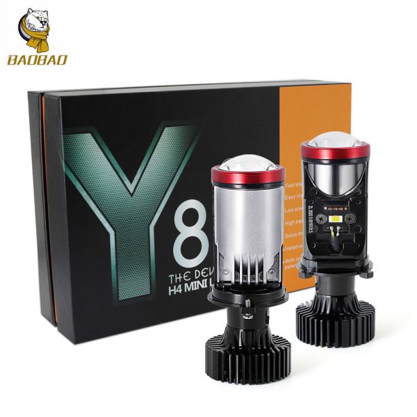 Quality White 45W Mini Lens Y8 H4 Car LED Spotlight Universal Headlight Bulb for sale