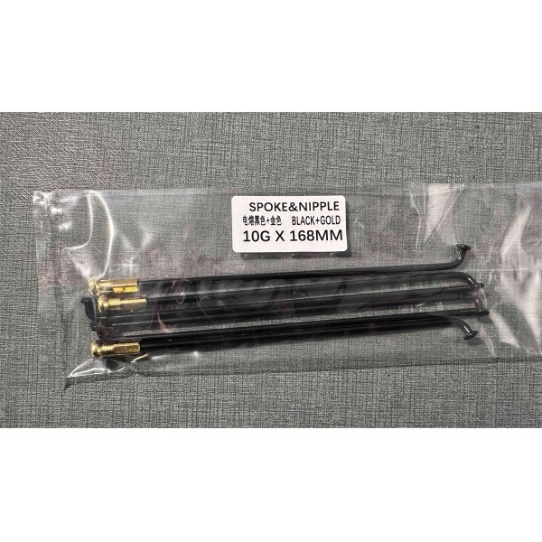Quality Perfect Fit Motorcycle Spokes And Nipples Black for sale
