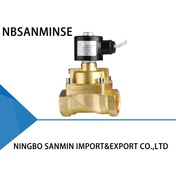 Quality A1 Piston Brass Solenoid Valve Low Pressure / High Pressure Thread Connection for sale