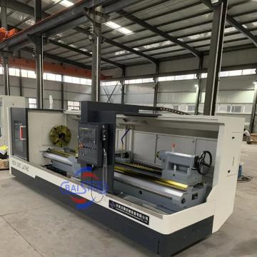 Quality Cnc Wheel Lathe Machine Heavy Duty Automatic Torno Flat Bed for sale