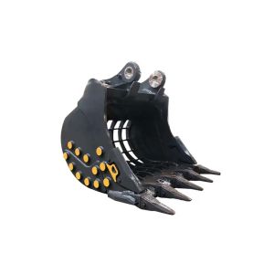 Quality Excavator Attachment rock sifting bucket 1-50 ton sieve skeleton bucket for sale