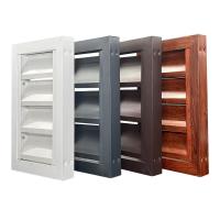 Quality Customized Modern Aluminium Louvered Windows Ventilated With Fiberglass Screen for sale