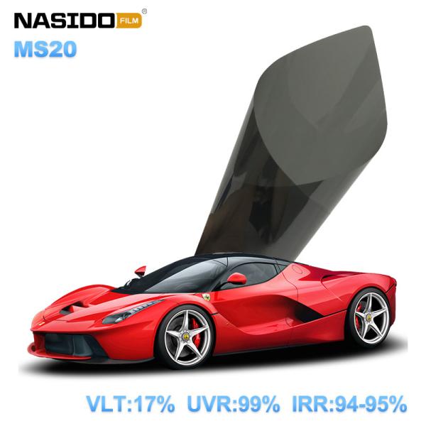 Quality NASIDO MS20 Silver Metalized Window Tint Metal Sputtering Heat Rejection for sale