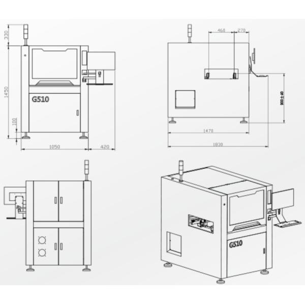 Quality Fiber UV PCB Laser Marking Machine AC220V 50Hz 2200W for sale