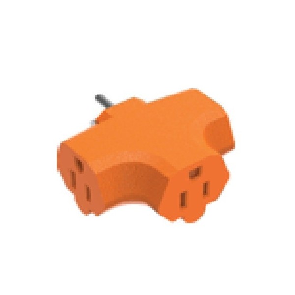 Quality SDK Network 15-amp Adapter 3 Grounding 1 to 3 Outlets Heavy Duty Nema 5-15p to Multiple Nema 5-15r Waterproof Multipurpose Extension Socket for sale