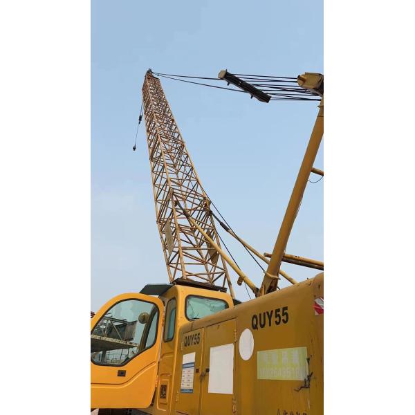 Quality Used XCMG 55T 80T QUY55 QUY50-II QUY80 Crawler Crane with Max. Lifting Height for sale
