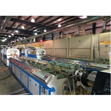 Quality Fully Automatic PP PE PVC WPC Plastic Profile Extrusion Process For Door Making for sale