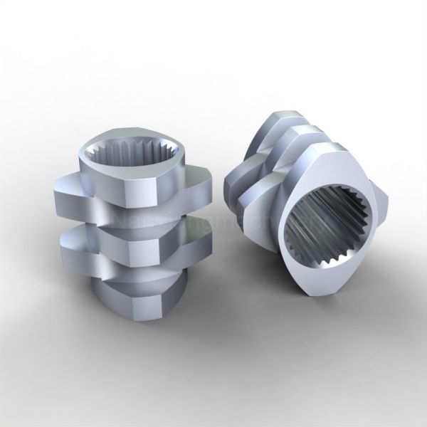 Quality Neutral Kneading Block Wear Resistant Twin Screw Extruder Parts For Shearing for sale