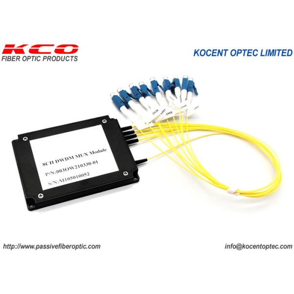 Quality Passive PON DWMD Wavelength Division Multiplexer 200G 8CH ABS Box LC UPC for sale