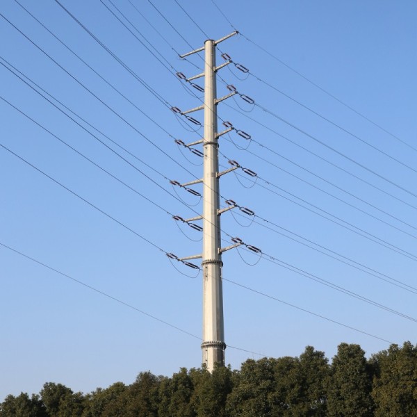 Quality hot dip galvanized distribution transformer power pole steel tubular poles steel tubular poles for sale