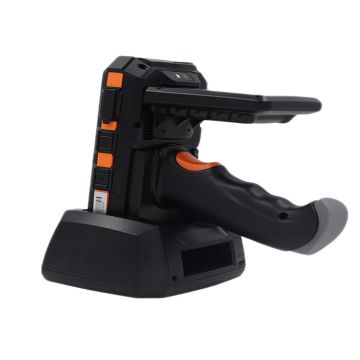 Quality Handheld Android Mobile Barcode Scanner RFID HF UHF Reader PDA with Pistol Grip for sale