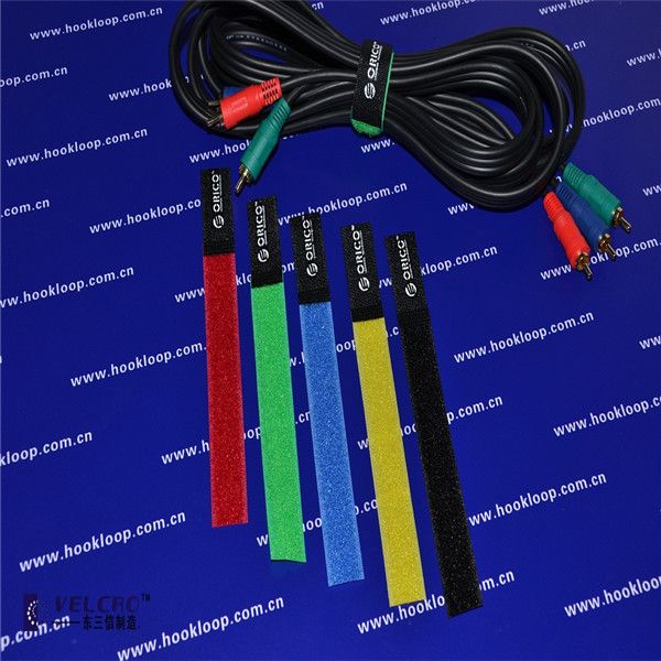 Quality Self Gripping ROSH Hook And Loop Cable Wrap 60%Nylon for sale