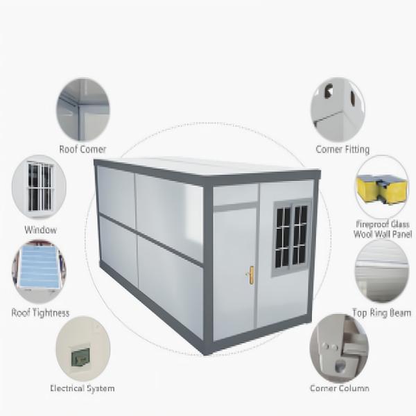 Quality Modular 20ft Prefabricated Container House for Workshop and Warehouse Constructi for sale
