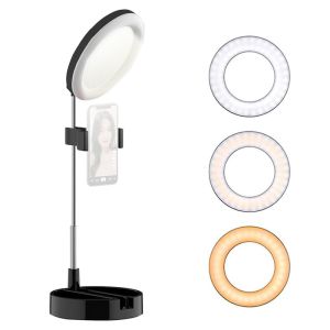 Quality Video Youtube Live 6W 4500K Makeup Selfie Ring Light for sale