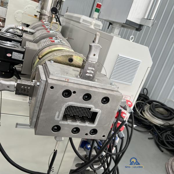 Quality Double Screw Counter Rotating Conical Twin Screw WPC Door Frame Manufacturing for sale