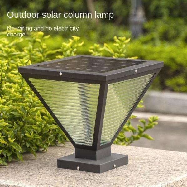 Quality Durable Led Solar Powered Pillar Light Waterproof Electric Lamp Post for Outdoor for sale