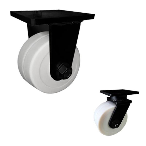 Quality White 8 Inch MC Nylon Super Heavy Duty Casters ISO9001 for sale