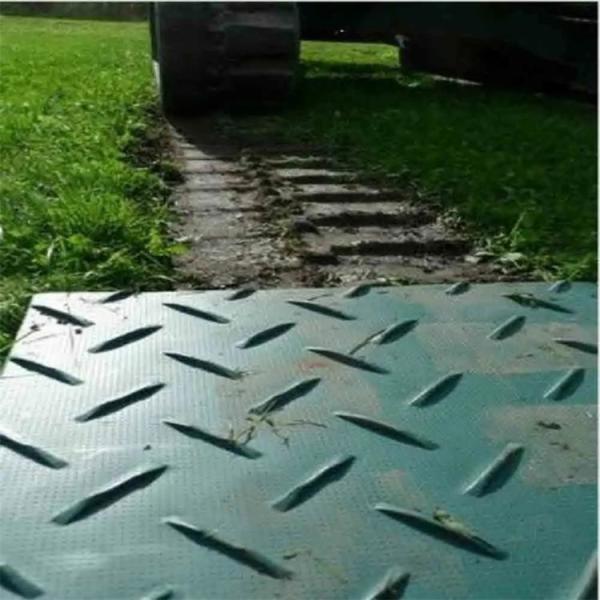 Quality Durable Green Plastic HDPE Ground Roads Swamp Mat For Excavators Construction for sale