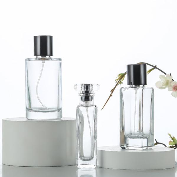 Quality Crimp Pump Transparent Perfume Bottle for sale