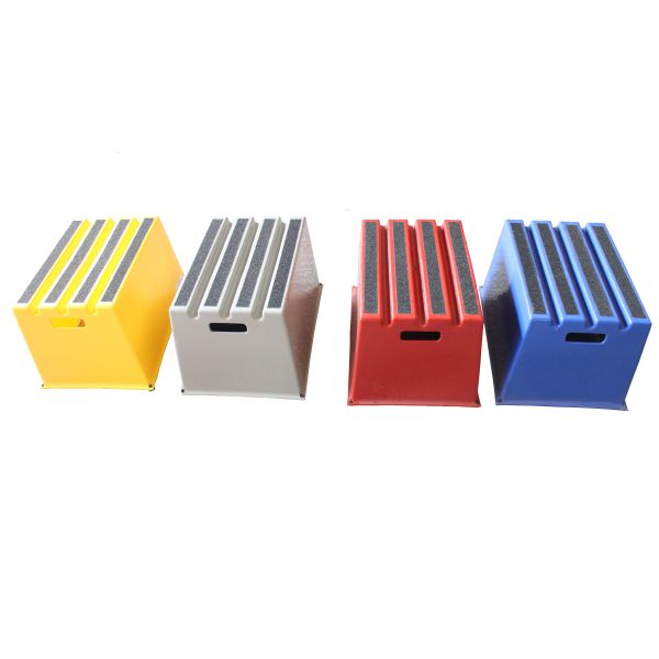 Quality 12" Overall Height Double Step Stool Compact Design For Space Saving for sale