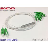 Quality Mini Tube 2*8 Fiber Optic Splitter PLC Splitter with 1.0m 1.5m Length SC/APC LC for sale