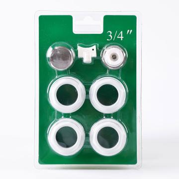 Quality White Aluminum Radiator Mounting Kit 3/4" 7 Elements For Radiator Installation for sale