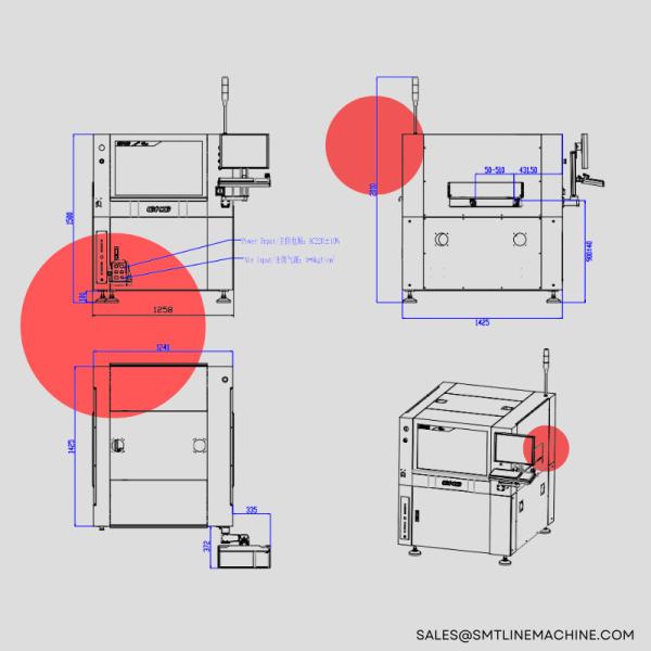 Quality GKG GLS Automatic SMT Stencil Printer 510*510mm for sale