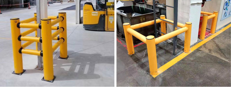 Building Post Safety Barrier Polygon Anti-Collision Guardrails Warehouse Safety Barrier