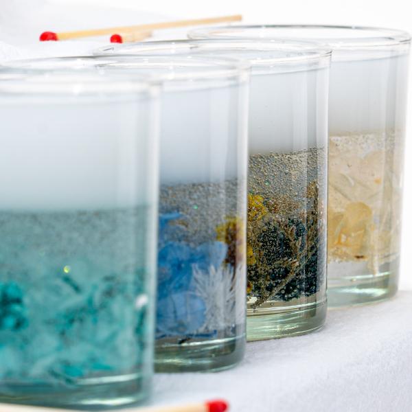 Quality Handmade Dried Flower Scented Candle For Healing And Relaxation for sale
