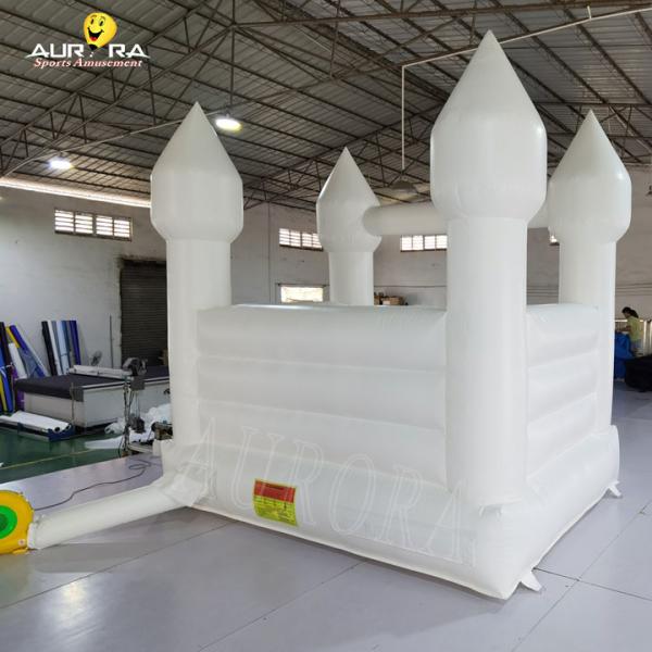 Quality Commercial Inflatable Bouncy Castle PVC Inflatable White Bounce House for sale