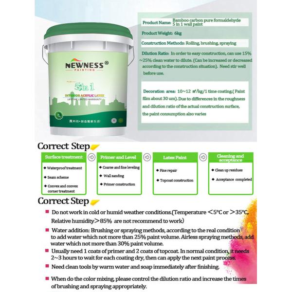 Quality Building Coating Interior Wall Paint Emulsion with Supper Coverage CAS No. 9003 for sale