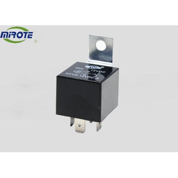 Quality 4 Terminal 40 Amp 12v  Car Relay Replacement With Metal Sheet , 12 Volt 4 Pin Mini Relay for sale