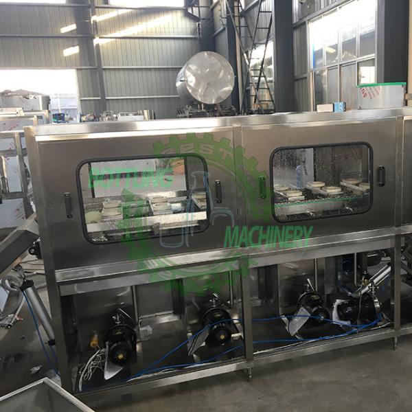 Quality Linear Type Double Row Rinsing SUS304 300 BPH 5 Gallon Water Bottling Machine for sale