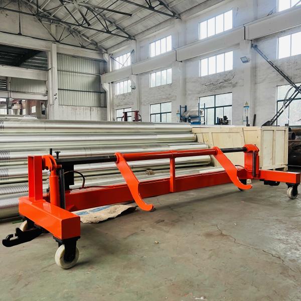 Quality 100mm Textile Warp Beam Trolley Hydraulic Weaving Four Wheel for sale