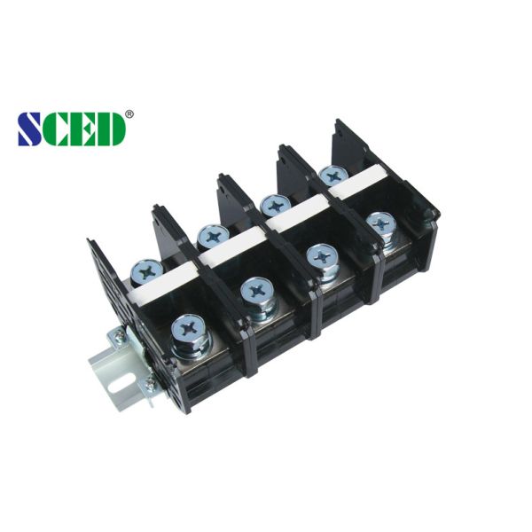 Quality Power Terminal Block 32.00mm 175A Black Screw Mount Connection for sale