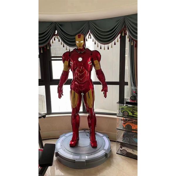Quality Worldwide Iron Man Statue Super Hero Fiberglass Sculpture Custom Marvel Figure MK4 50 for sale