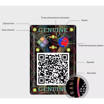 Quality QR Code Scanning Query Multi Layer Label Anti Counterfeit Custom Wine Stickers for sale