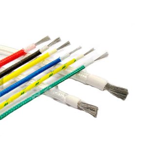 Quality UL3071 Certified 600V 200C High Temperature Silicone Fiberglass Braided Wire for for sale