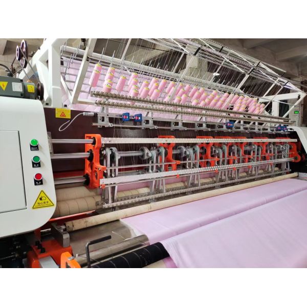 Quality Automatic Refueling 128 Inch 1400RPM Multineedle Quilting Machine for sale