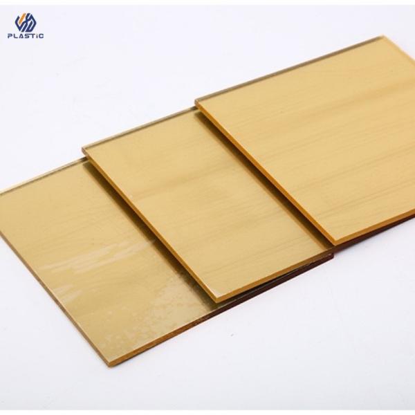 Quality Gold Mirror Acrylic Sheet 4ft X 8ft Size Perspex Mirror Panels OEM for sale
