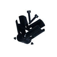 Quality Black Metal Pipe Joints , T-2.3mm Reusable Black Connector for Pipe and Joint for sale