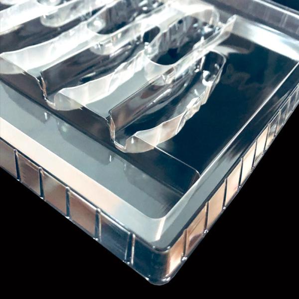 Quality Transparent PET Plastic Packaging Tailored Disposable Blister Tray for Folding for sale