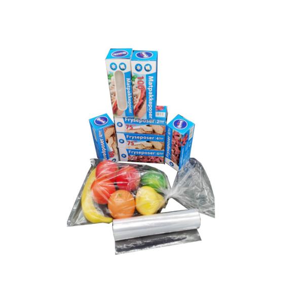 Quality Heavy Duty 14x20 Inch Clear Food Storage Bags Continuous Poly Roll for sale