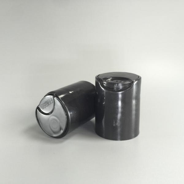 Quality Leakproof Plastic 24/415 Black Disc Top Cap With Screw Lock for sale
